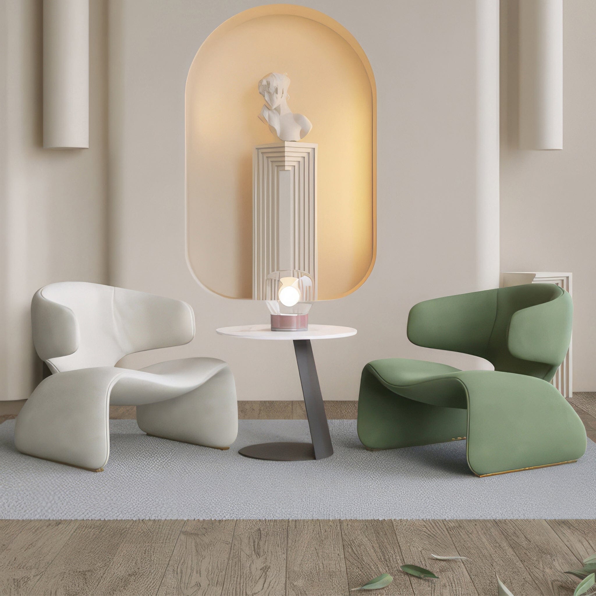 White Luxury Lounge Chair | Victoria Queen