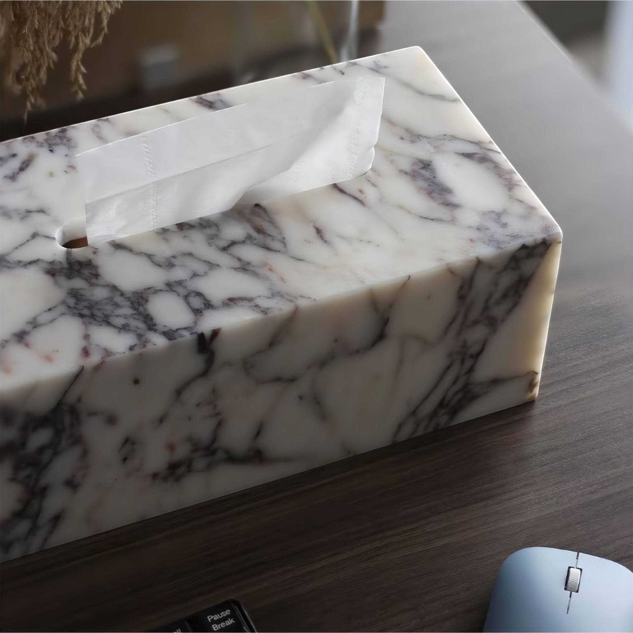 Diletta Marble Tissue Box | The Victoria Queen