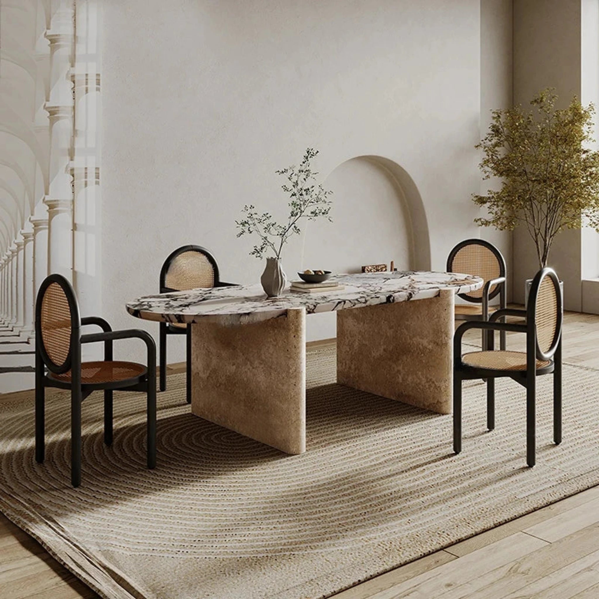 Elena Marble Dining Table | Victoria Queen