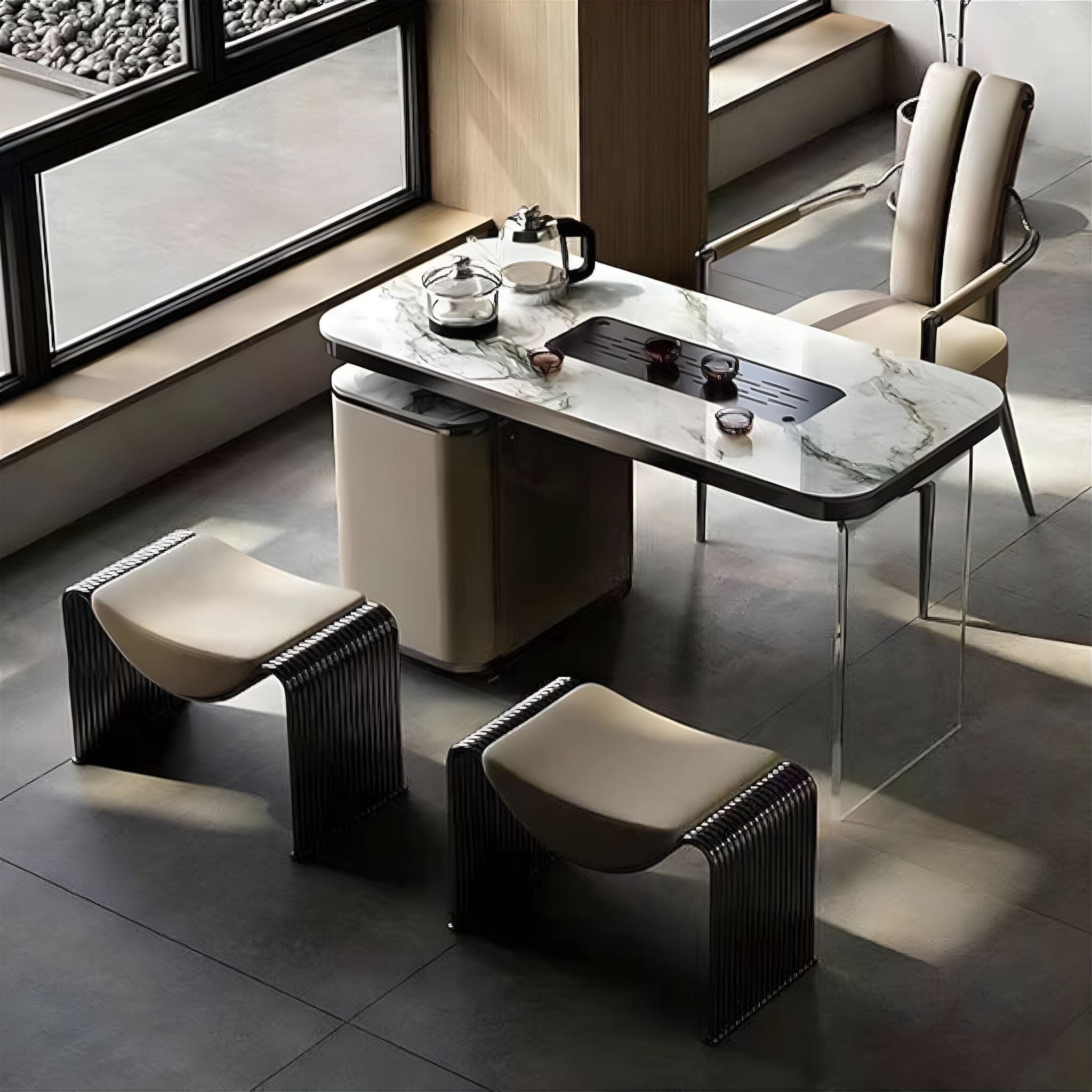 Ultra Modern Dresser & Shoe Change Stool | Bedroom/Living Room | Luxury ...