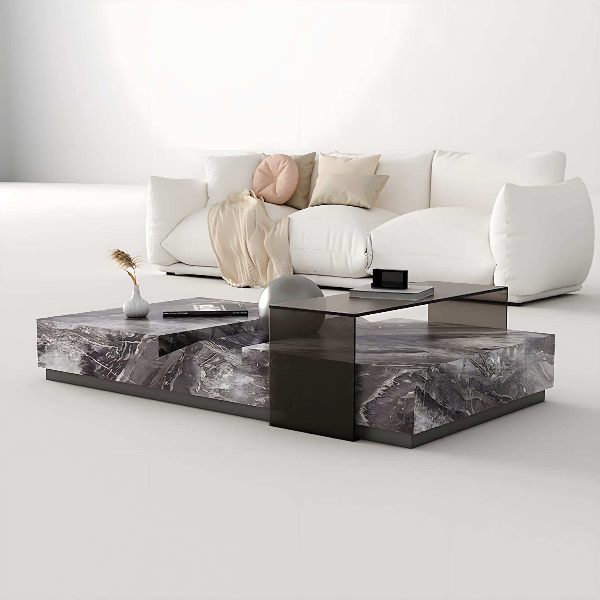 Ultra moderne stein sofabord | Moderne salongbord | Luksus salongbord ...