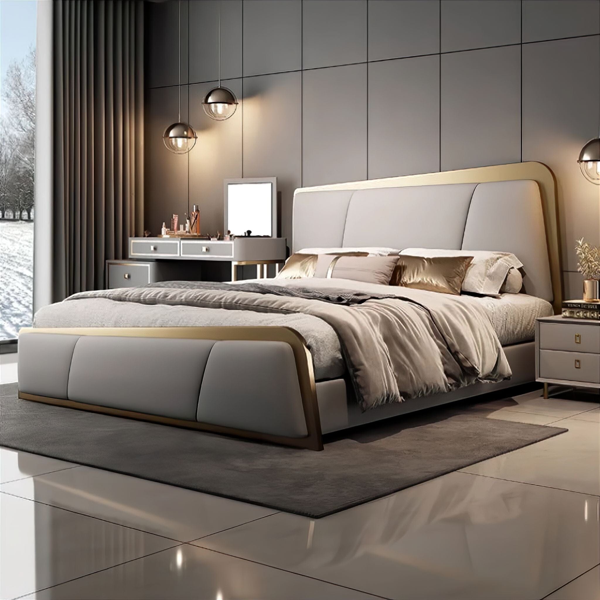 Modern King Bed | Modern Queen Bed | Victoria Queen