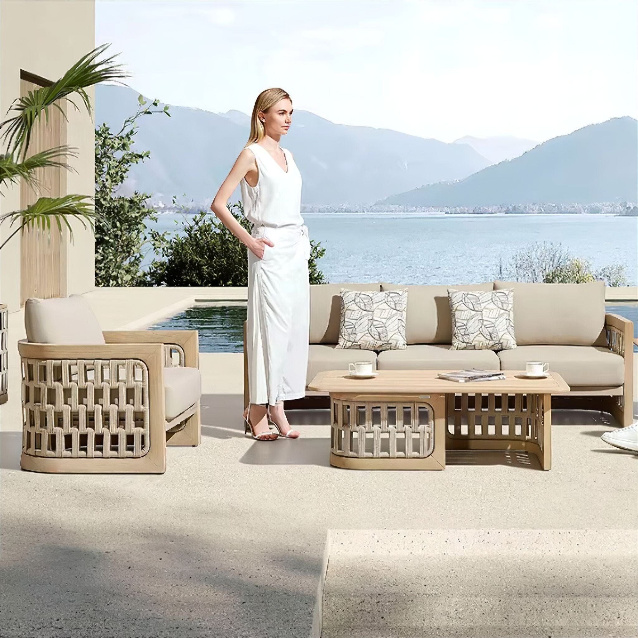 Ursula Outdoor Dining Collection | Modern Patio Set – Victoria Queen