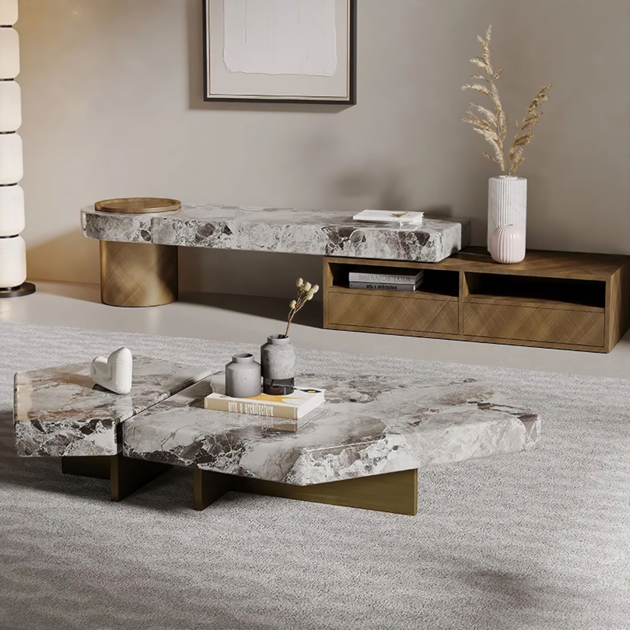 Marmor salongbord | Moderne salongbord | Luksus salongbord ...